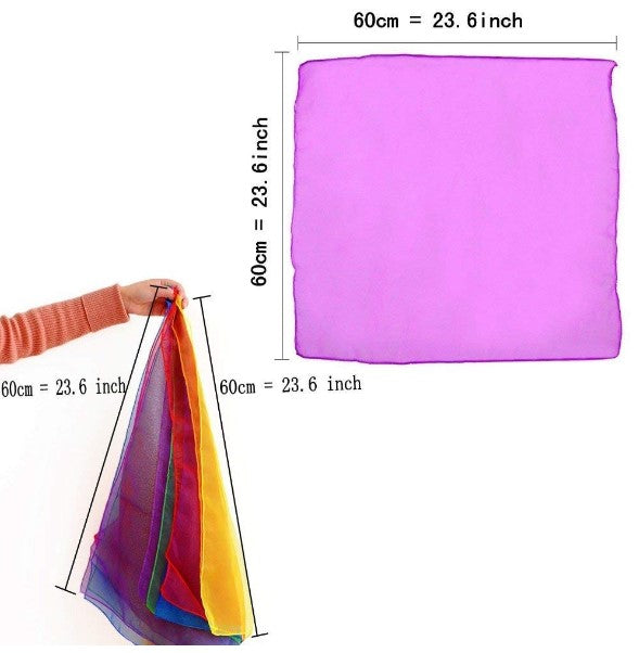 12 pc Colorful Juggling Dance Scarves – Smile4Autism