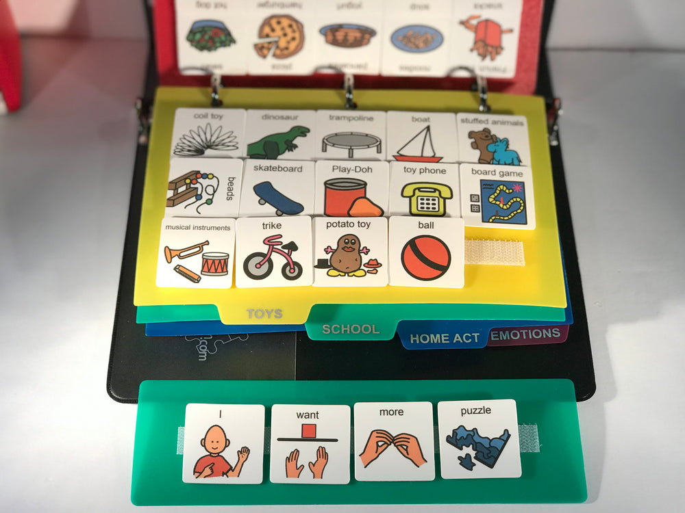 Small Plastic Visual Communication Picture Book – Smile4Autism