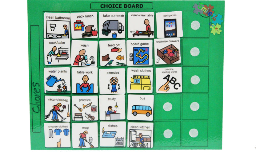 Visual Choice Boards – Smile4Autism